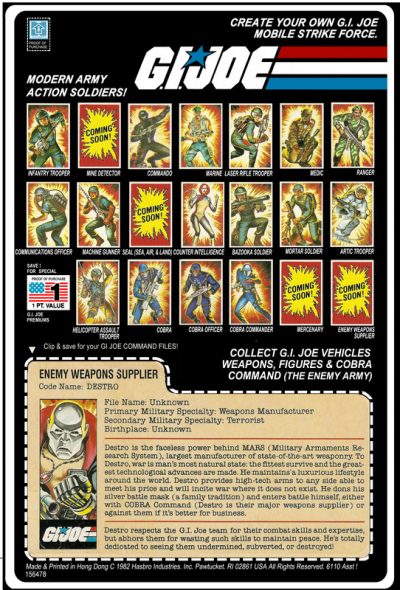 G.I. Joe Desires, Cardback Reminiscing, and Toy Aisle Discovery