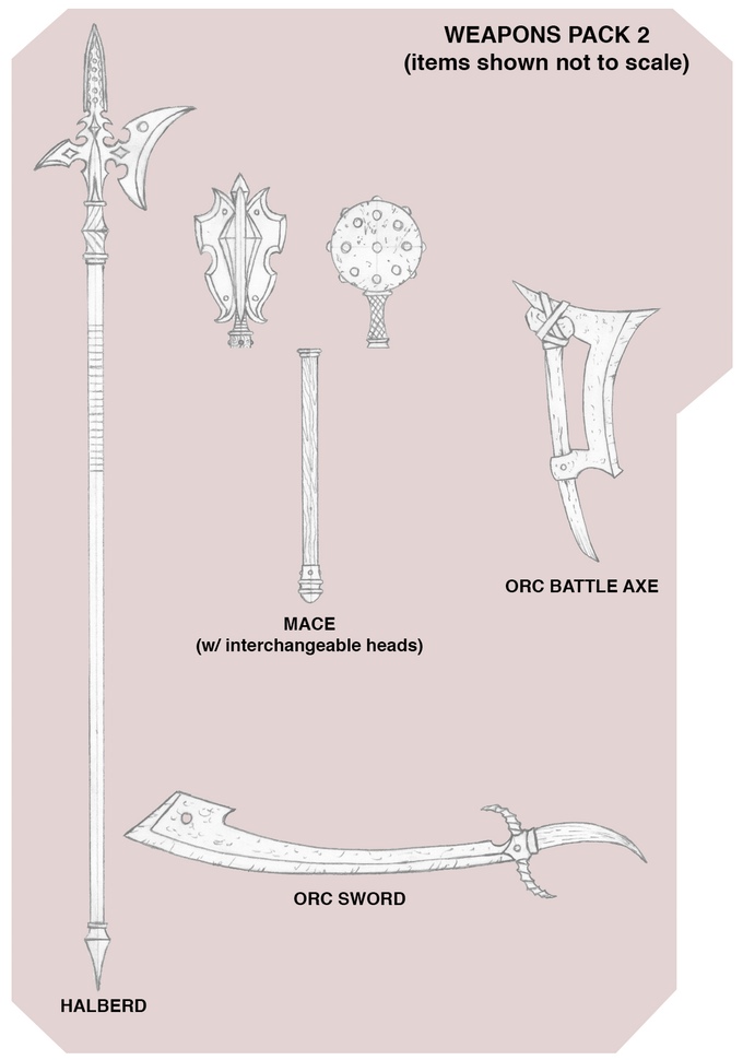 Four Horsemen Studios: Mythic Legions Weapons Packs