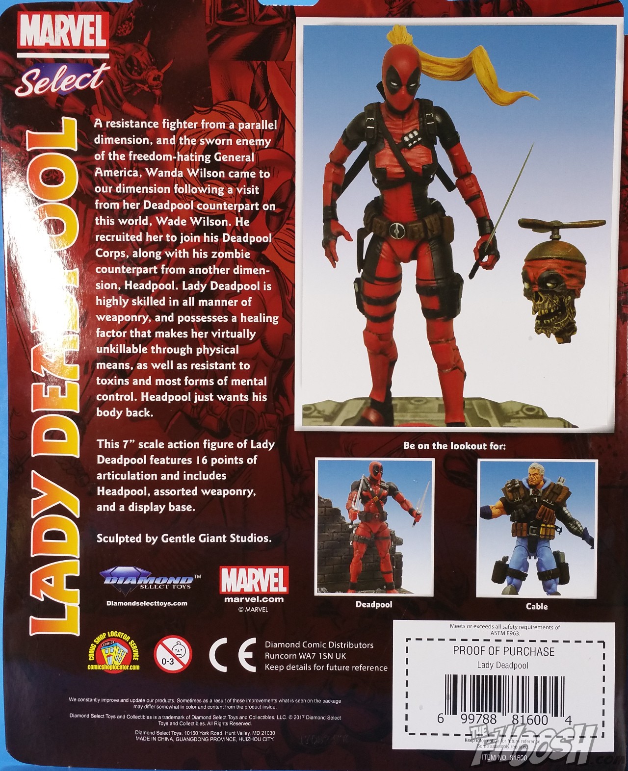 Diamond Select: Marvel Select Lady Deadpool Video and Quick Pics