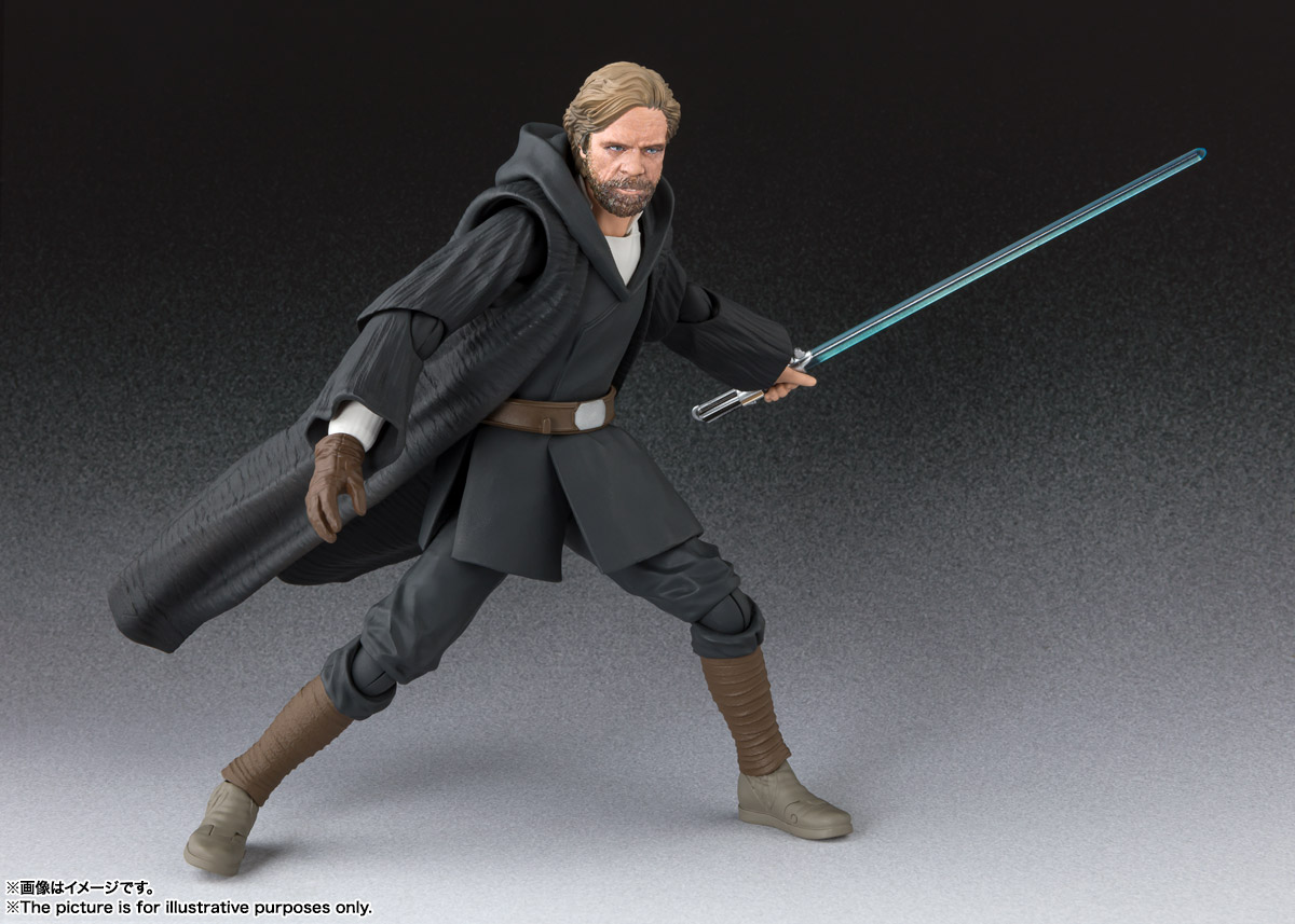 Bandai: S.H. Figuarts Star Wars TLJ Luke Skywalker and TFA Han Solo ...