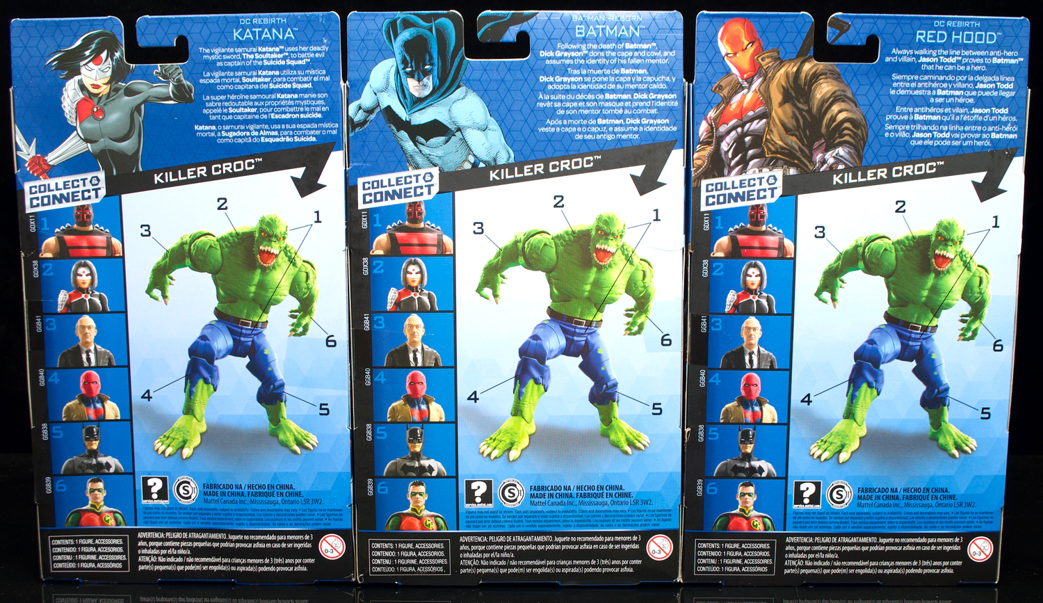 Mattel: DC Multiverse Killer Croc, Batman, Katana, and Red Hood Review