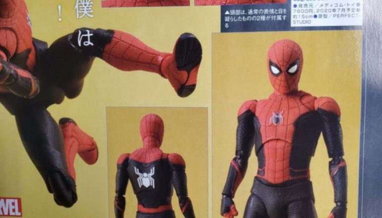 Medicom: MAFEX Spider-Man Far From Home Upgrade Suit Magazine Scan