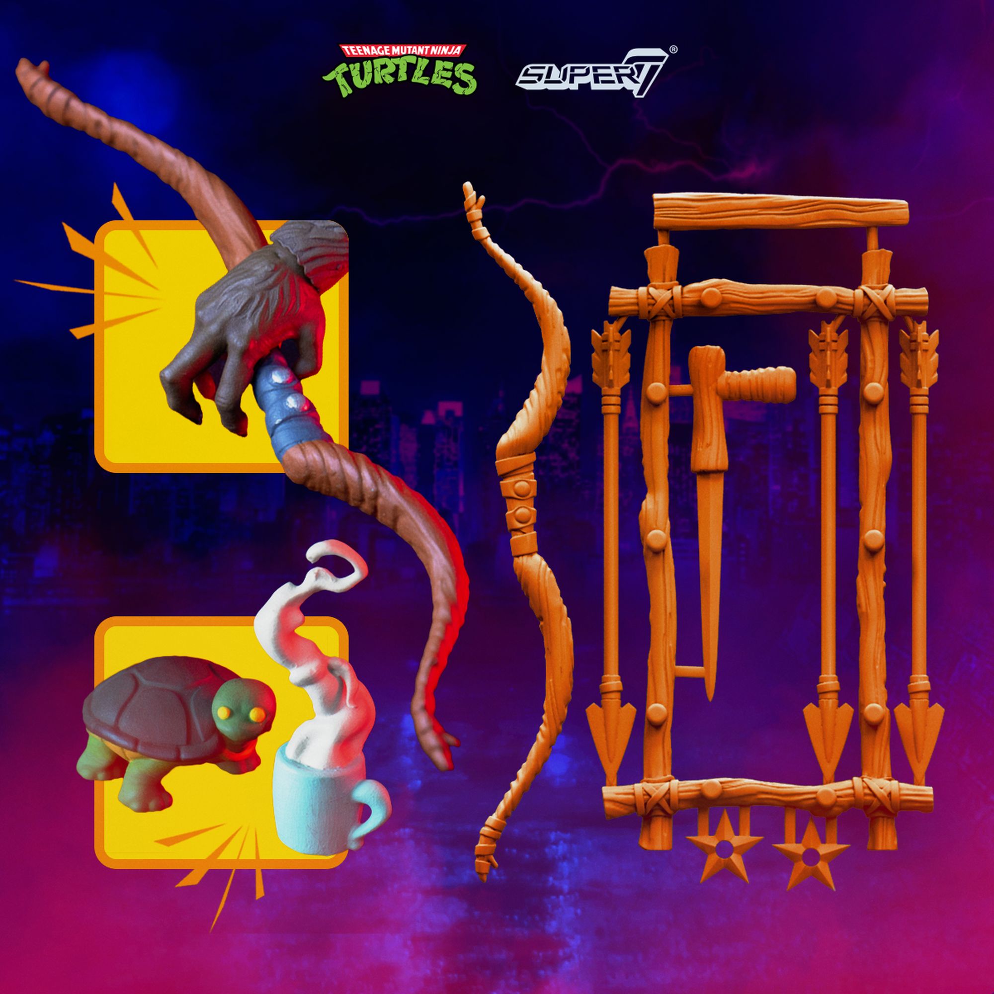 Super7: Teenage Mutant Ninja Turtles Ultimates Weapon Rack Update!