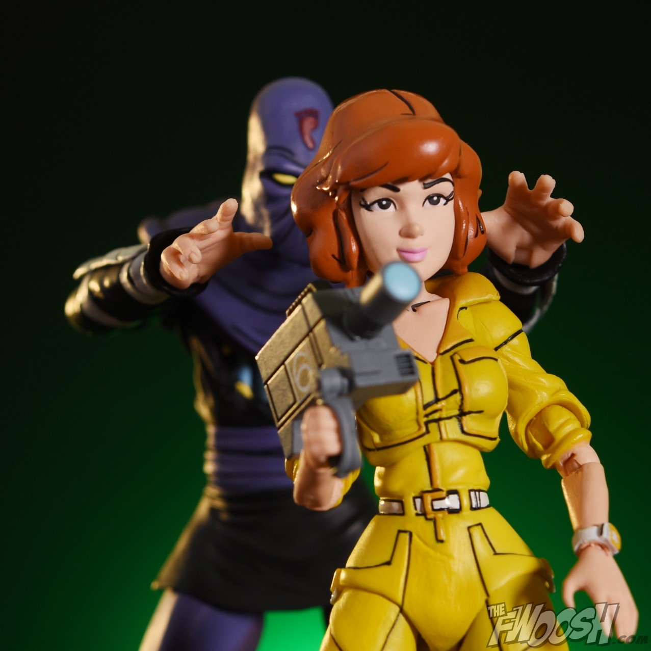 Fwoosh First Look: NECA TMNT April O’Neil and Foot Soldier (Bashed)