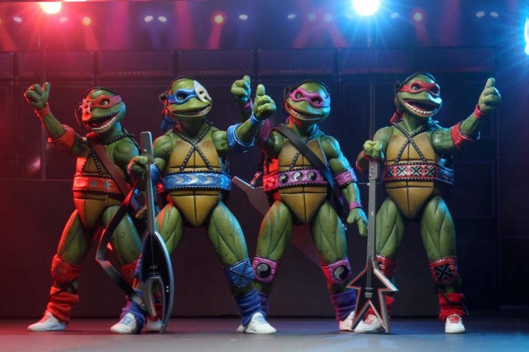 NECA: SDCC TMNT Musical Mutagen Tour 4 Pack and Accessory Pack Reveal