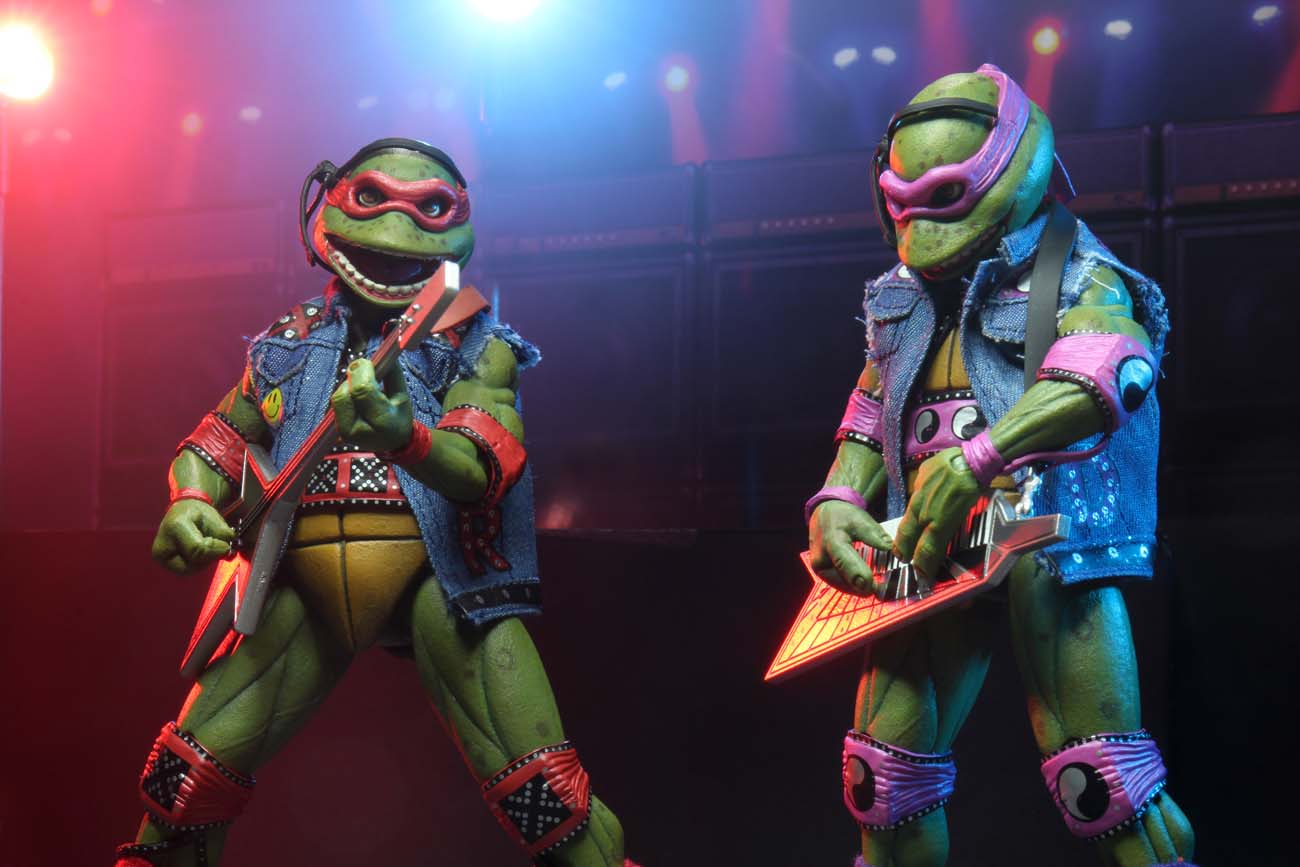 NECA: SDCC TMNT Musical Mutagen Tour 4 Pack and Accessory Pack Reveal