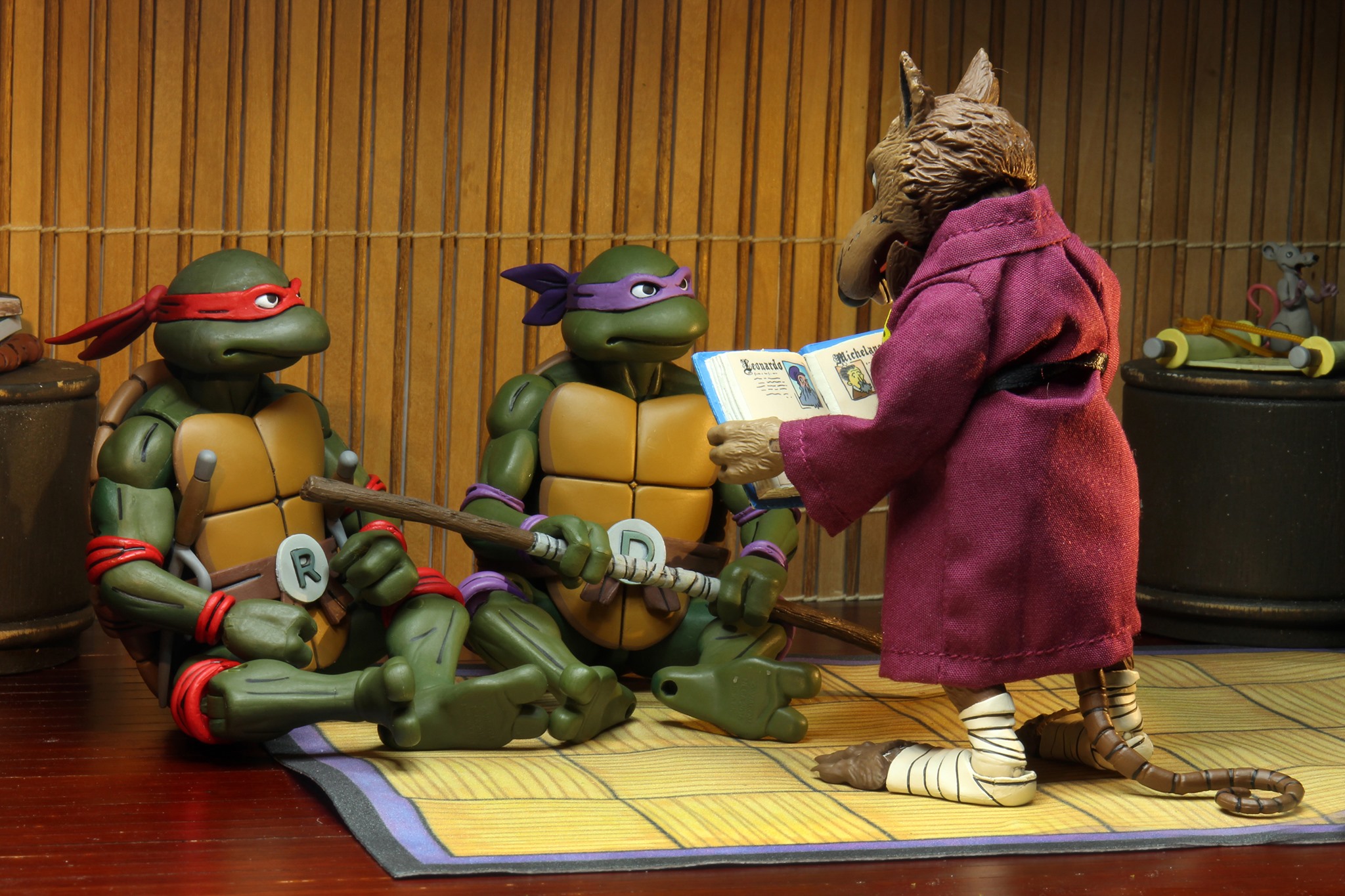 NECA: Teenage Mutant Ninja Turtles #TurtleTuesday Splinter and Baxter ...