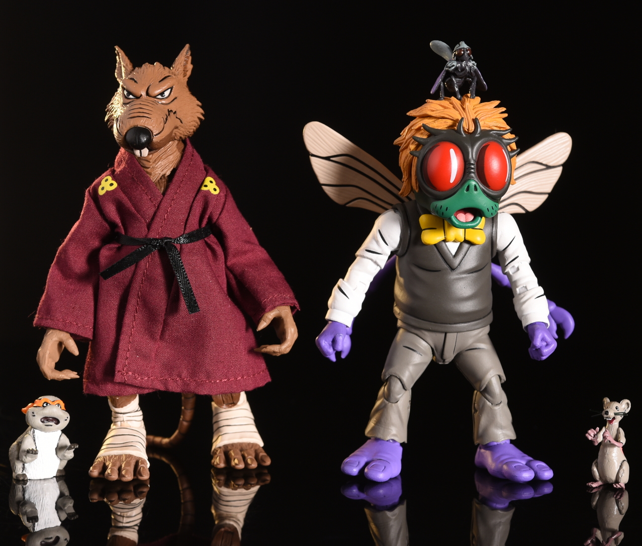 NECA: Teenage Mutant Ninja Turtles Splinter and Baxter Stockman Review