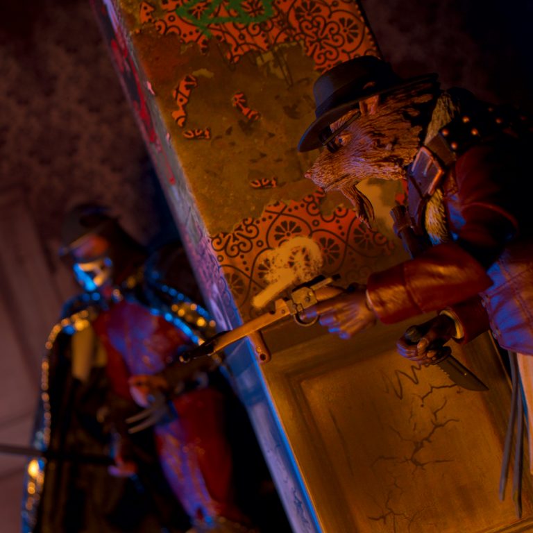NECA: TMNT x Universal Monsters Splinter as Van Helsing First Look