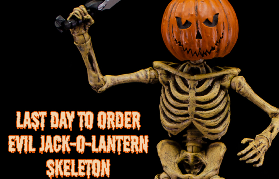 LAST DAY TO PRE-ORDER YOKAI EVIL JACK-O-LANTERN SKELETON