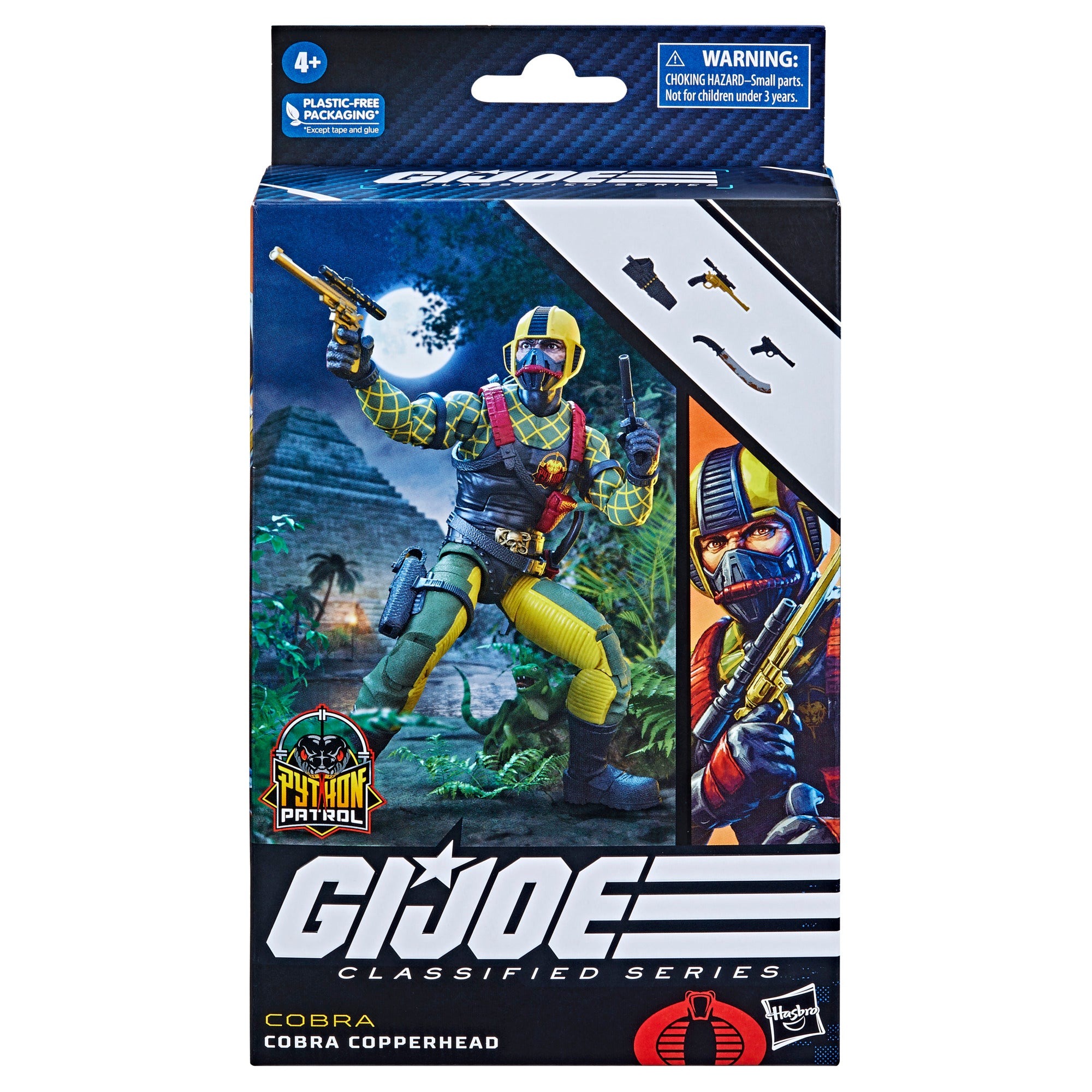 Hasbro GI Joe Classified Series Python Patrol Copperhead, Cobra Officer, and Trubble Bubble ...