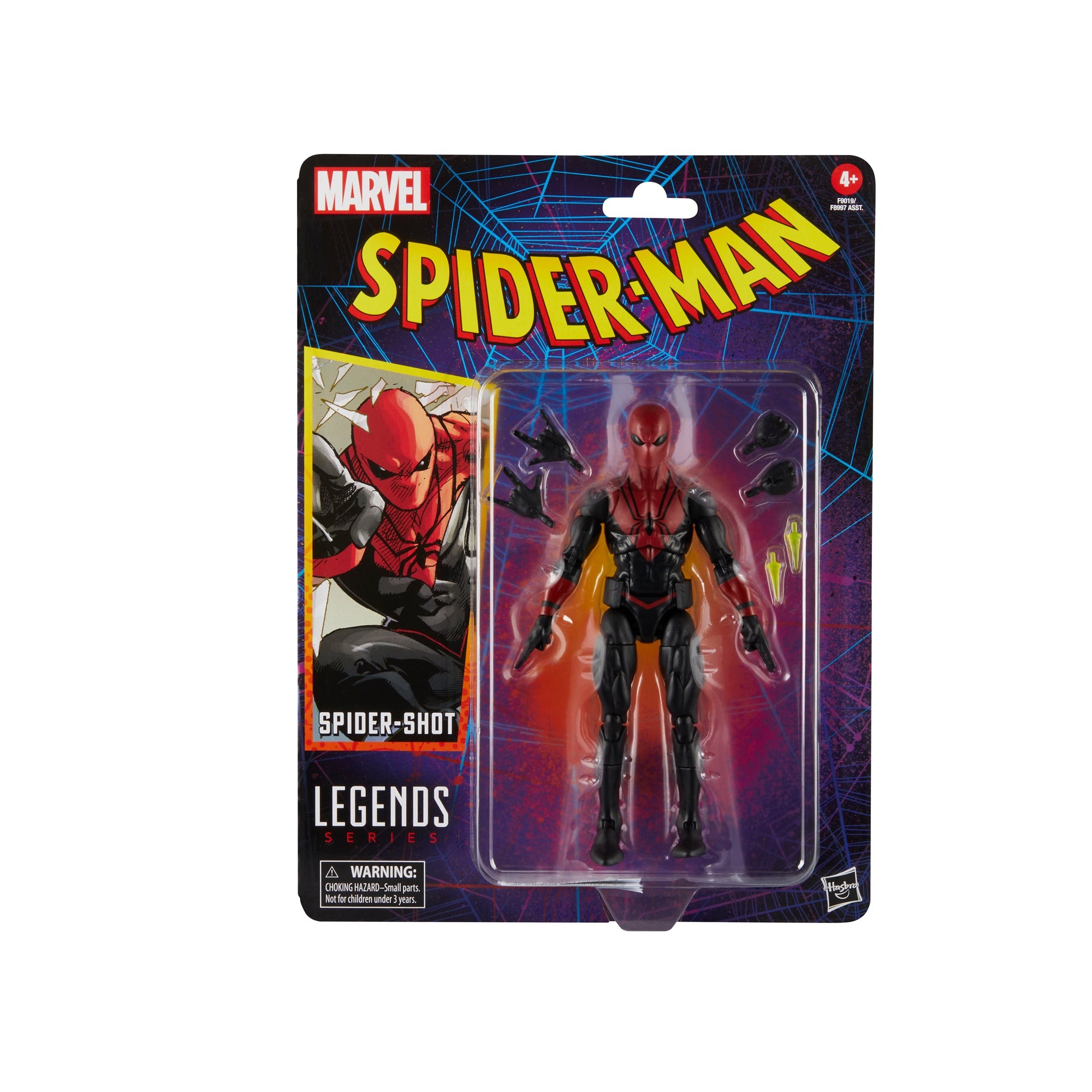 Hasbro: Marvel Legends Spider-Man Retro Carded Spider-Shot, Hallows ...