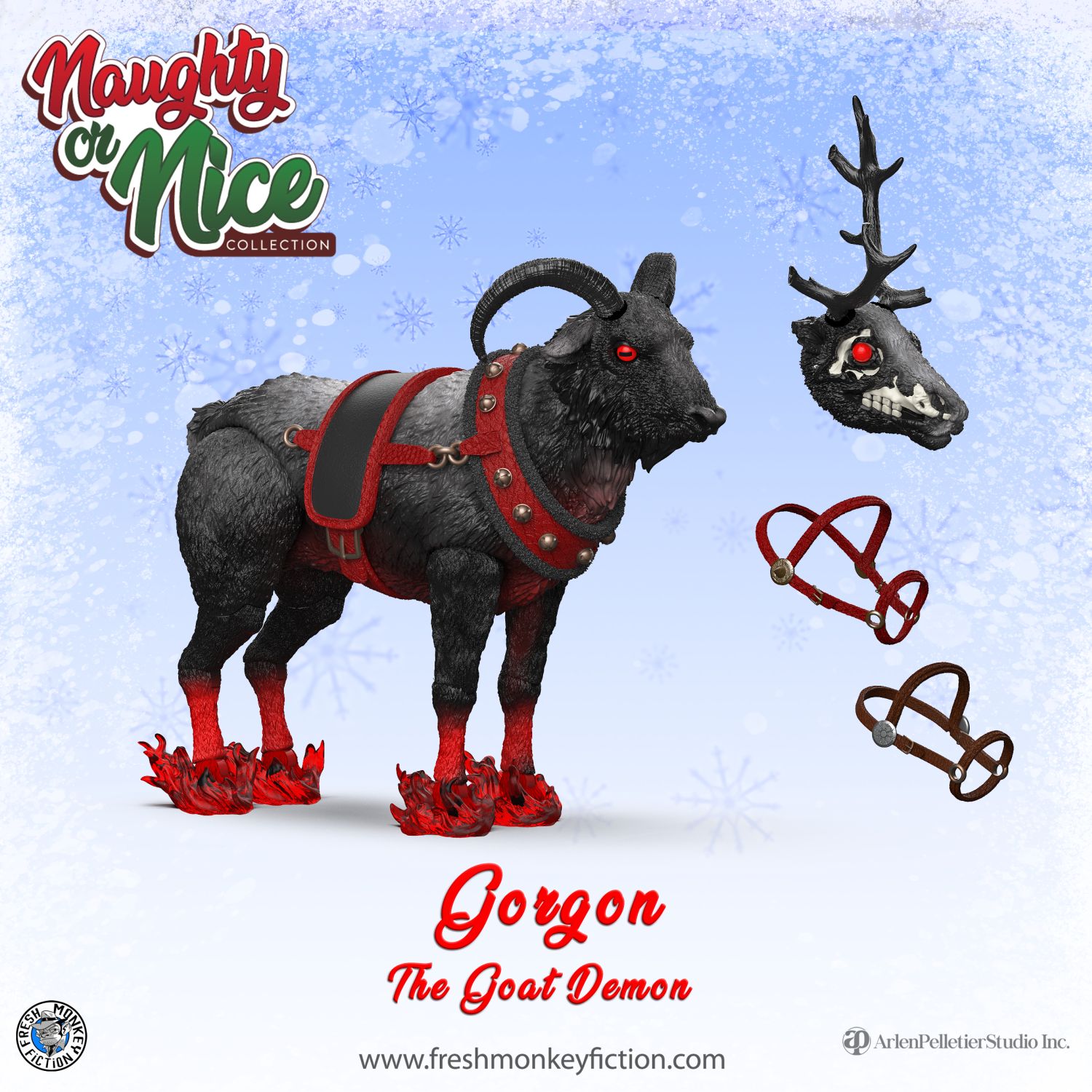 Fresh Monkey Fiction BigBadWorkshop Naughty or Nice 2023 Collection Gorgon the Goat Demon 01
